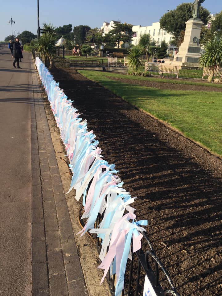 Baby Loss Awareness Week 2022 - Essex Sands Ribbon Display | Essex Sands