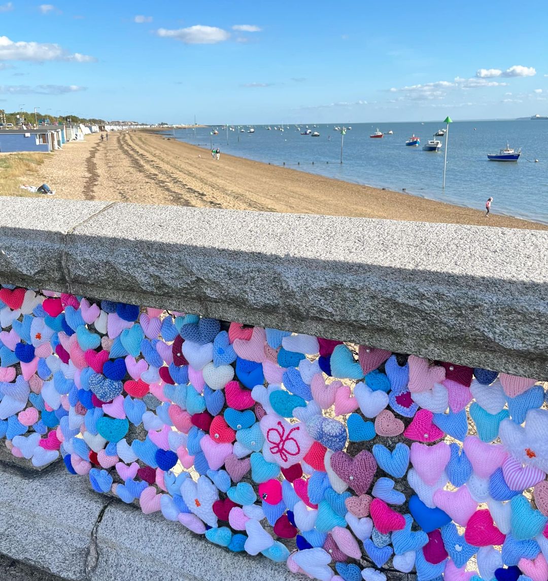 Baby Loss Awareness Week 2023 - Ellie's Thorpe Bay Hearts Display ...